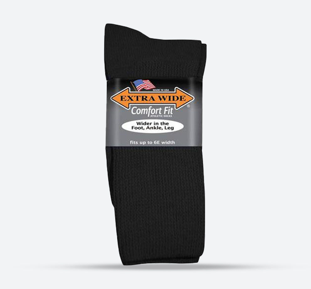 Mens Extra Wide 6100 Comfort Fit Athletic Socks | Extra Wide | Wide Fit ...