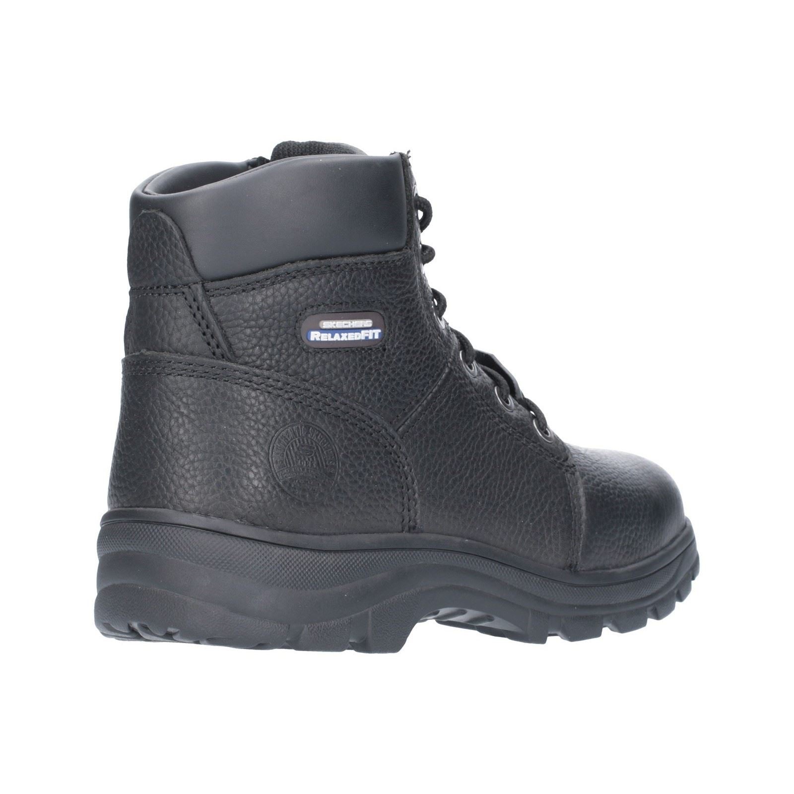 Men s Wide Fit Skechers 77009EC Workshire Safety Boots Black Skechers Wide Fit Shoes Wide Fit Shoes US